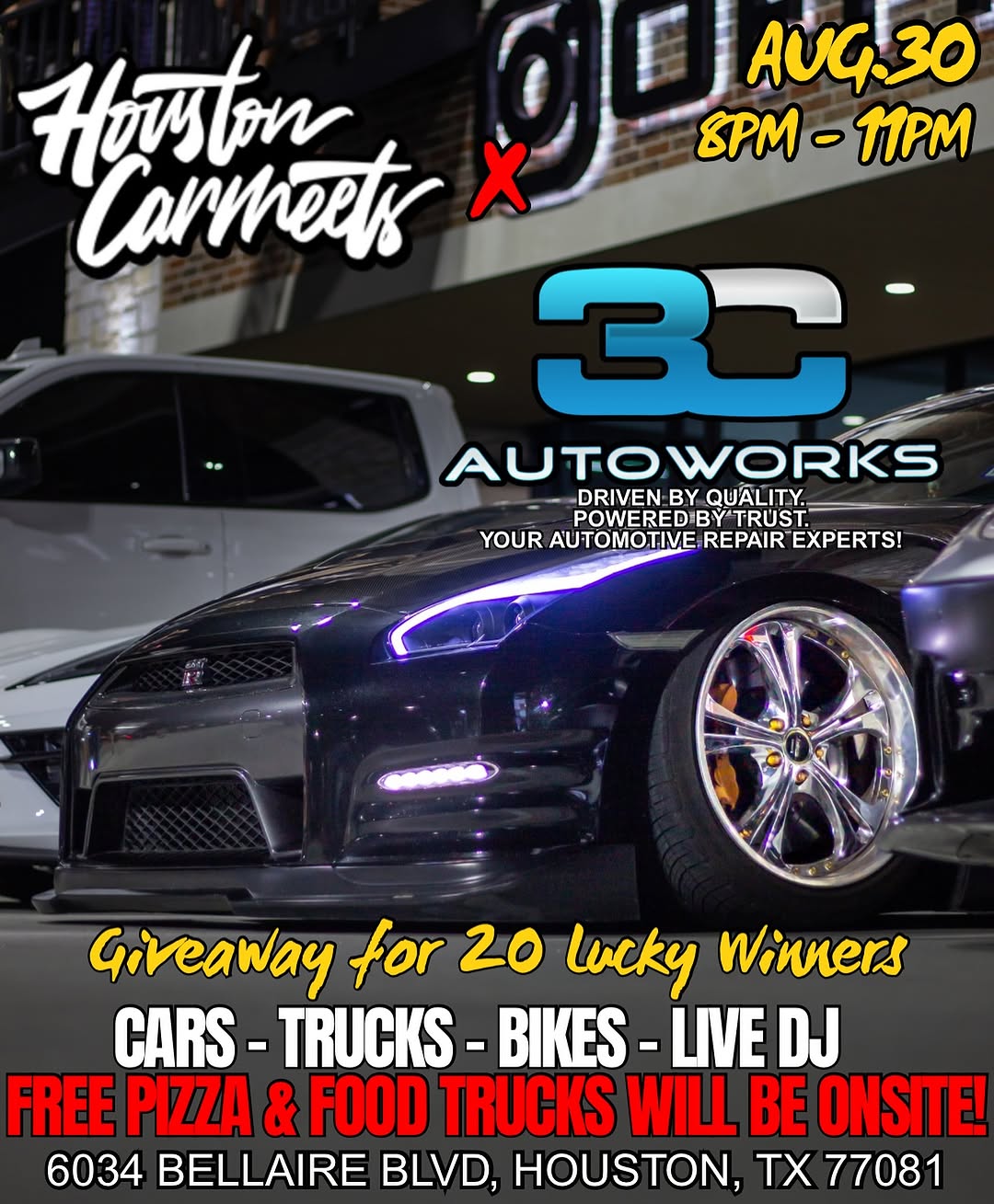 Houston Car Meets x 3C Autoworks - AutoLNK